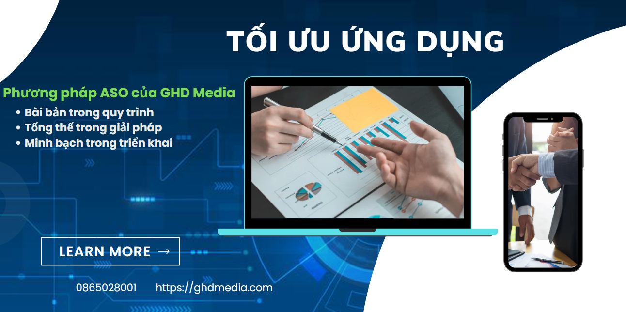 Dịch vụ tối ưu ứng dụng (ASO) của GHD MEDIA - Lên TOP Bền Vững, Tăng ...